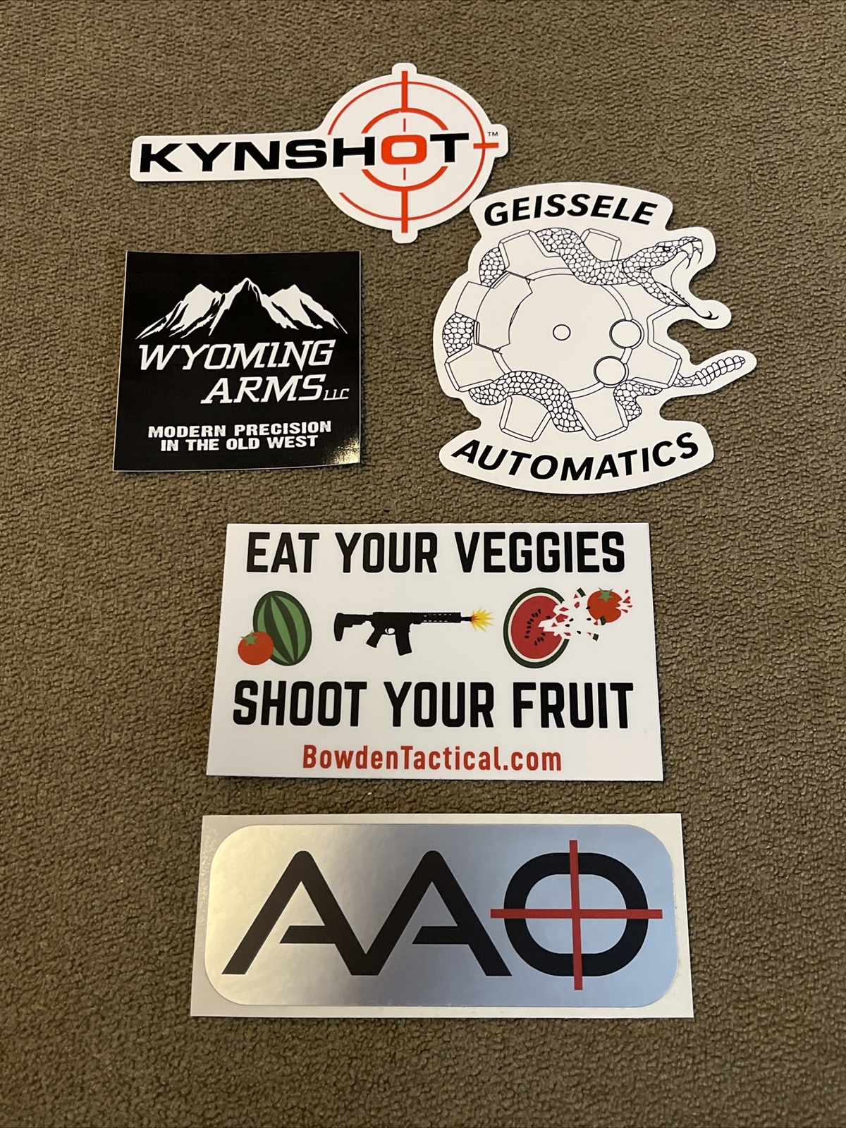2023 Shot Show Las Vegas, NV Lot of 5 Stickers Decals Bowden, Geissele ...