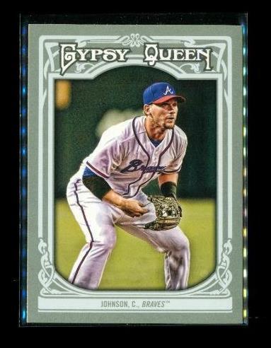 2013 TOPPS GYPSY QUEEN Baseball Trading Card #195 CHRIS JOHNSON Atlanta ...