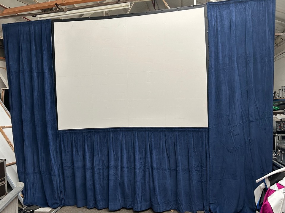 Fast Fold projection screen 8ft x 6ft Front & Rear Fastfold screen ...
