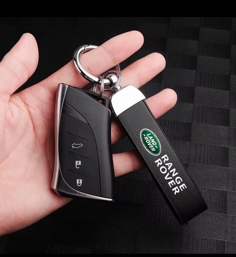 Luxury Leather Car Metal Keychain For Land Rover Range Rover Car Uk ...