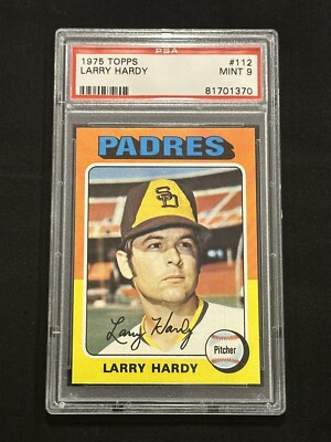 1975 TOPPS #112 LARRY HARDY RC PSA 9 MINT PADRES | eBay