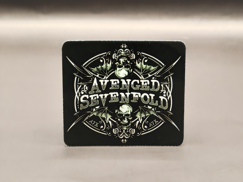 Heavy Metal Stickers Deathbat Skull Vinyl Decals Art Rock Band Avenged ...