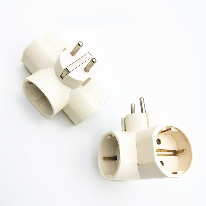 Dreifachstecker Mehrfachstecker Triple Stecker 3-fach Multi Horizontal ...