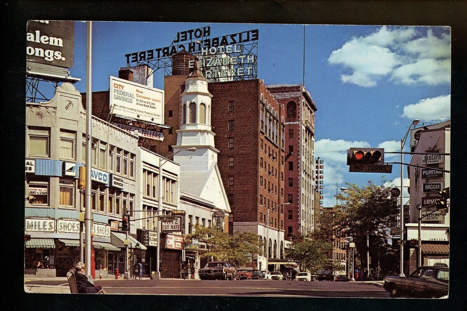 New Jersey NJ postcard Elizabeth, Jersey Ave Hotel view chrome | eBay