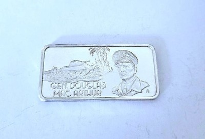 The Hamilton Mint Our Greatest Americans 1 oz 999 Silver Bar DOUGLAS ...