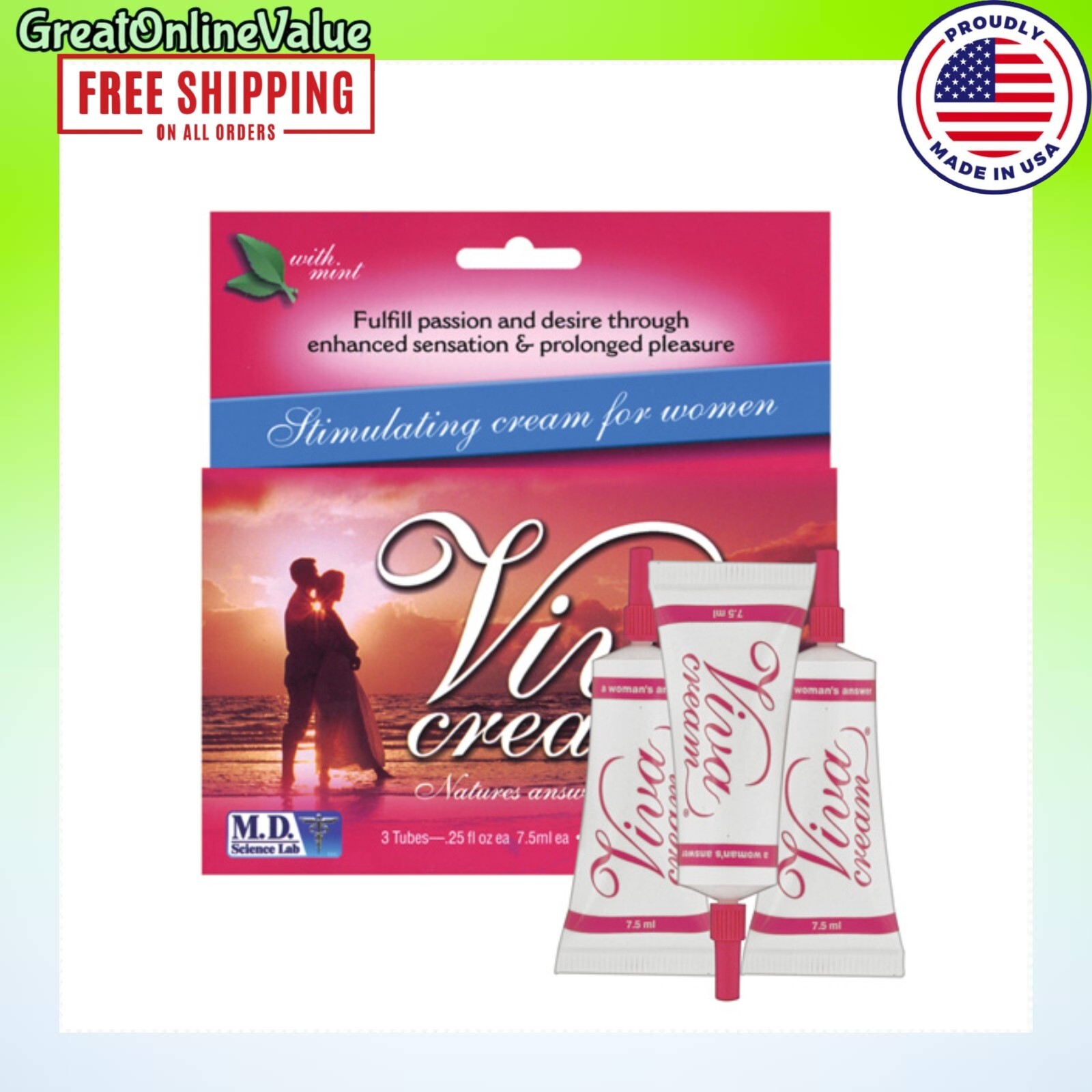 VIVA CREAM 3 Pack - Female Stimulating Sex Enhancement Gel for Women | eBay