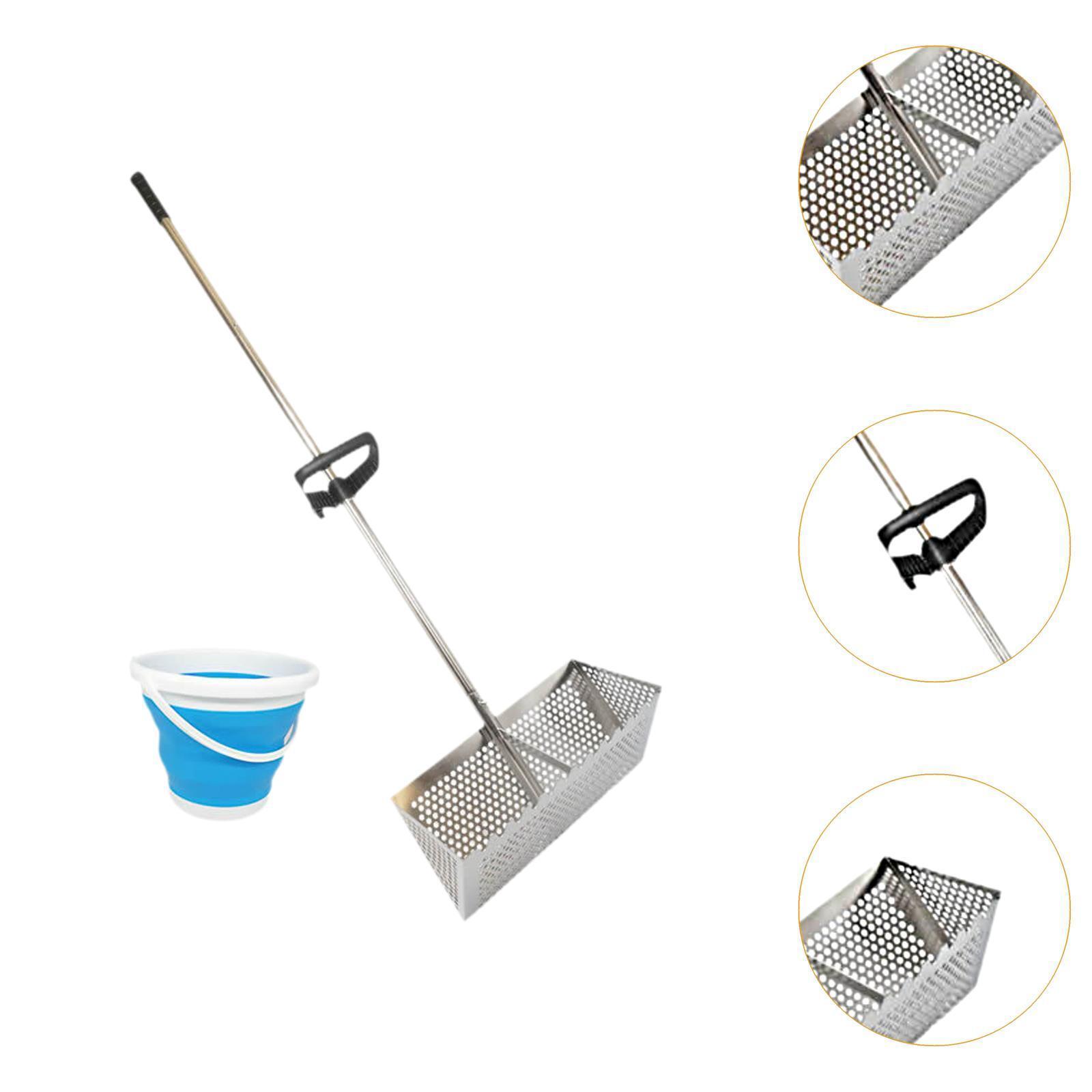 Sea Rake Tool Long Hand Steel Heavy Duty Easy Grip Sand Fleas Rake for ...