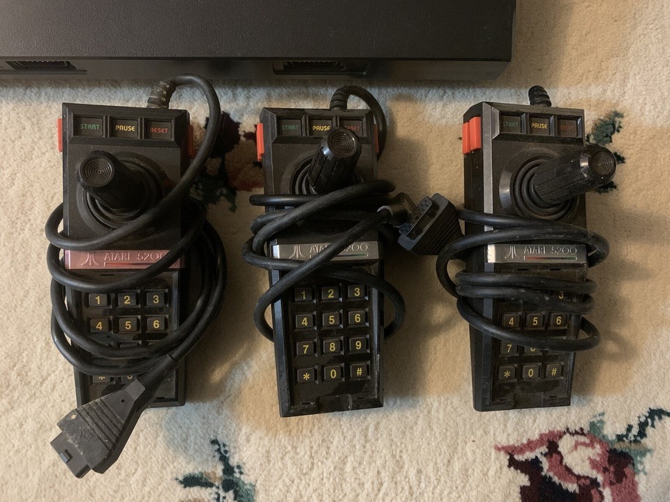 Atari Game Console System - CX5200 Dual Port - 3 Controllers - 1 Game ...
