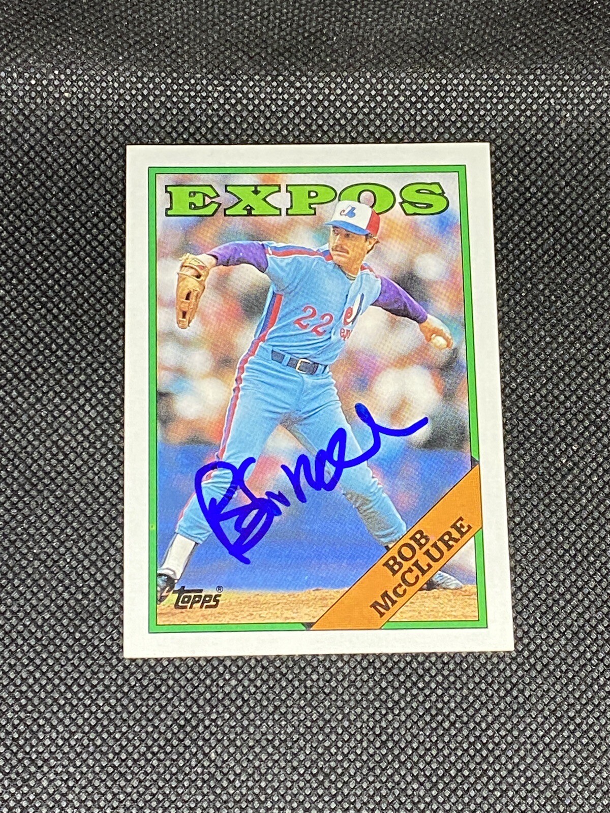 Bob McClure Montreal Expos Signed Auto 1988 Topps #313 ~ COA | eBay