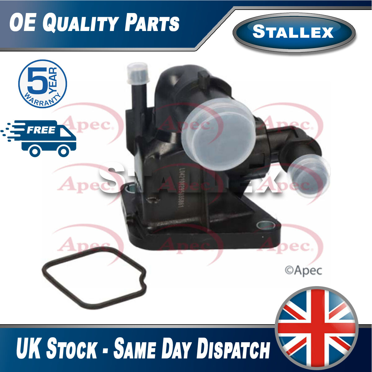 Fits Vauxhall Fiat Thermostat Coolant Stallex #1 55206391 | eBay UK