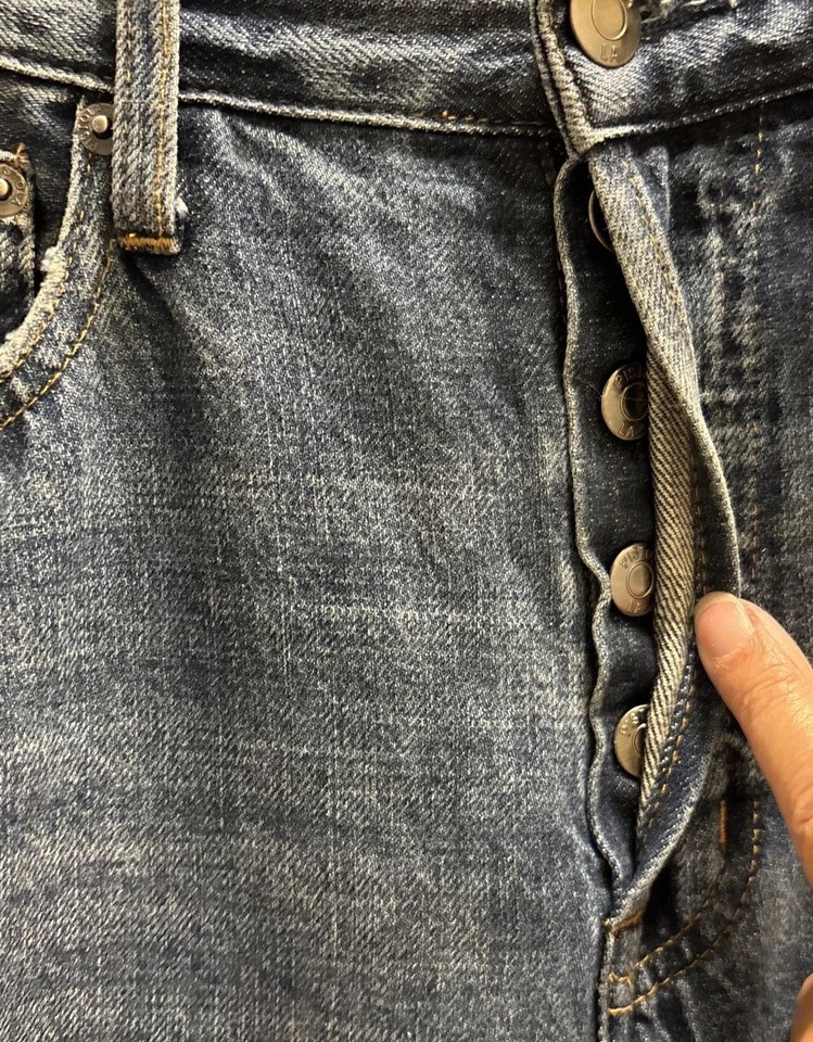 Pistola Jeans Womens 27 Medium Wash Button Fly Straight Leg 5 Pockets W ...