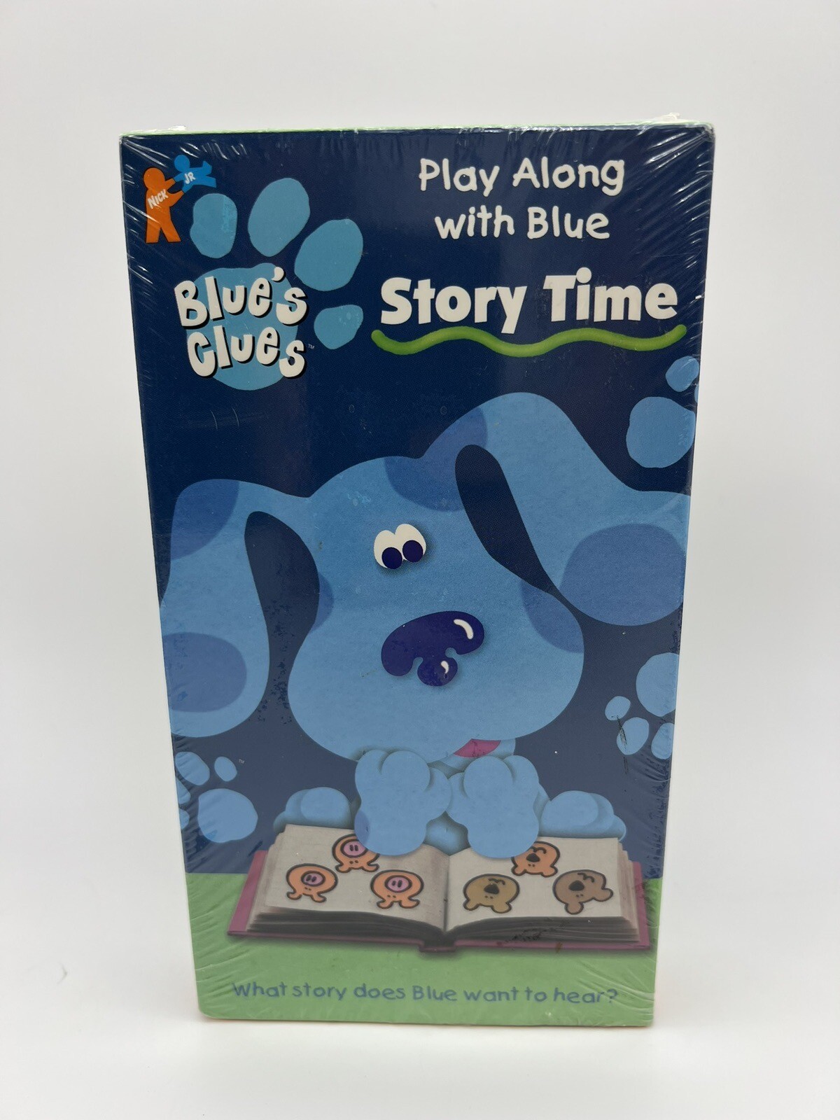 Blues Clues Story Time VHS 1998 Play Along With Blue Nick Jr Orange ...