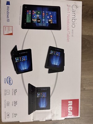 Rca Cambio Laptop Tablet 2-in-1 Windows HD Display Great Condition Fast ...
