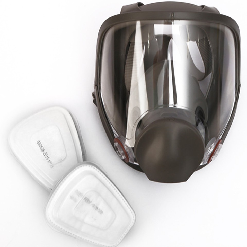 Full Face Gas Mask Painting Spraying Respirator w/Filters Set for 6800 ...