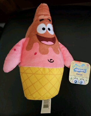 SpongeBob SquarePants Patrick Ice Cream Plush 10-inch NWT | eBay