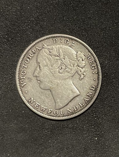 1880 Newfoundland 20 Cents Victoria Silver Coin Canadian Province Km 4 ...