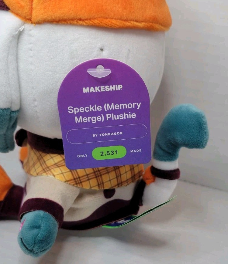Makeship Speckle Memory Merge Plushie By YonKaGor Youtube Artist Plush - NEW! | eBay