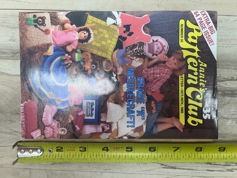 Vtg Annie's Pattern Club Newsletter Oct-Nov 1985 Craft Book # 35 With ...