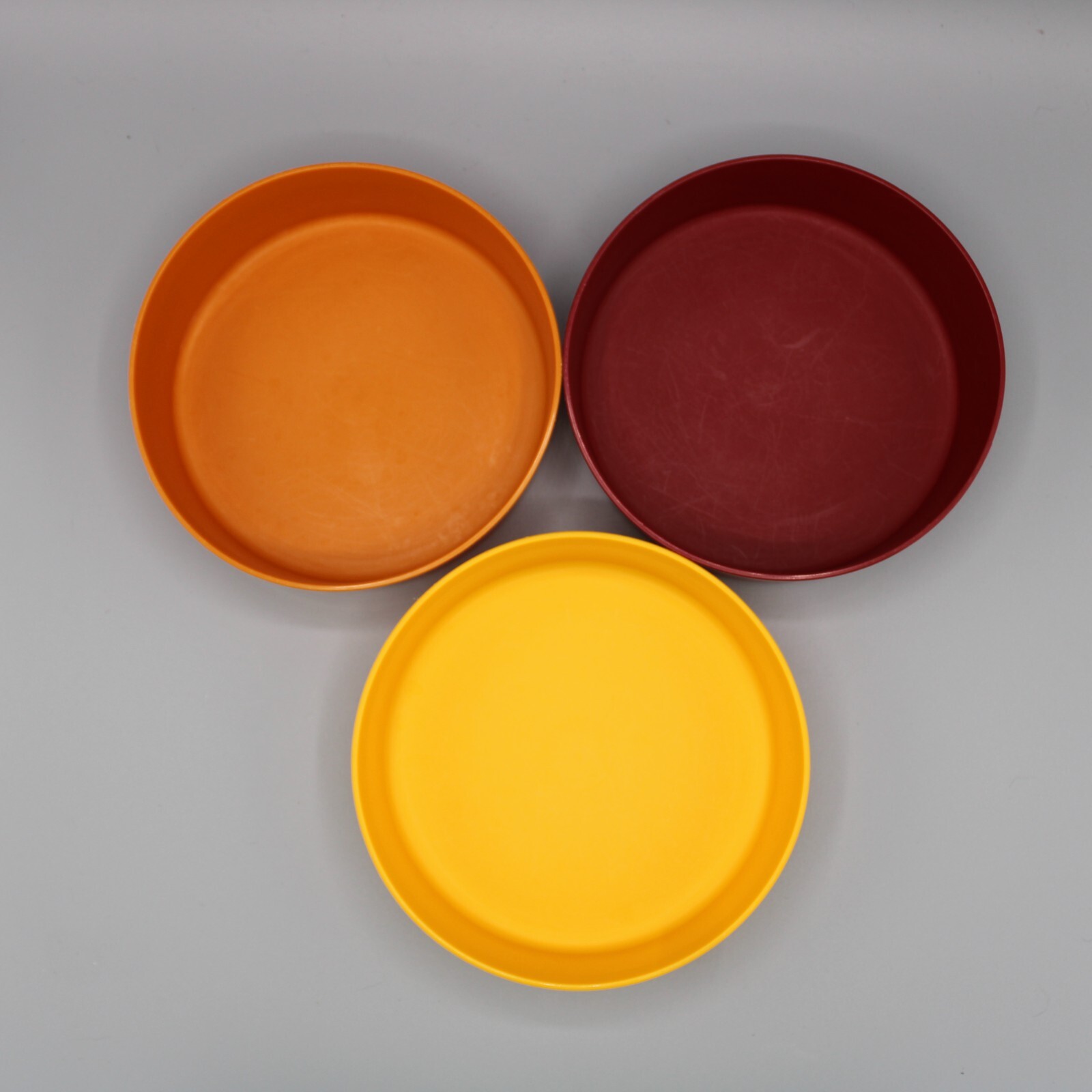 Lot of 3 Vintage Tupperware #1405 6" Cereal Salad Wonder Bowls Harvest ...