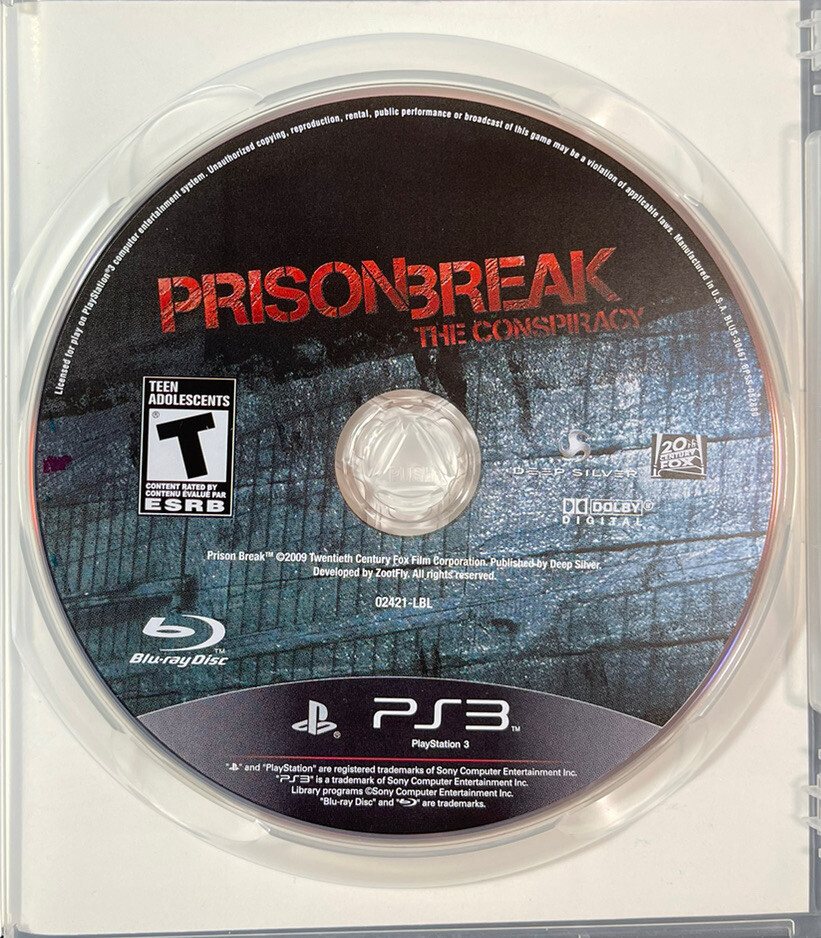 ντόπιος Sympton ρόδα ps3 prison break κονσόλα Λόγοι δραματικός