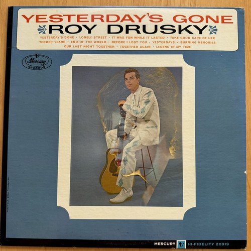 Yesterday's Gone - Roy Drusky - Vinyl Record LP - Mercury Records ...