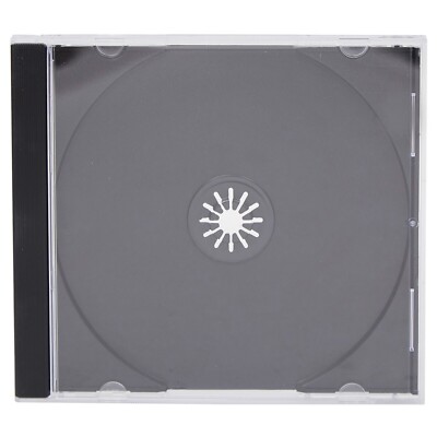 10 x Single CD Jewel Cases Black Tray Jewel Cases with Empty ...
