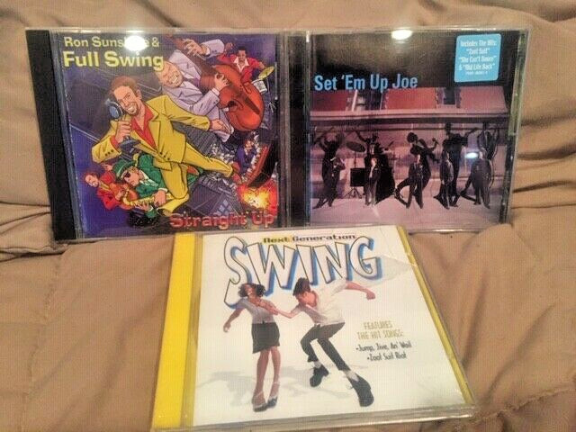Lot of 3 Swing CD's: Set 'Em Up Joe, Ron Sunshine & Next Generation ...