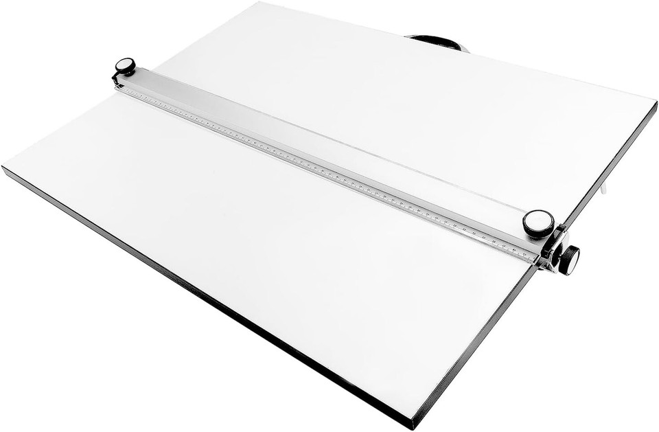 Professional Portable A2 Drawing Board 24 x 18 Inches with Parallel Bar ...