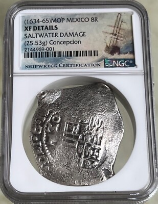 Concepcion Shipwreck 8 Reales 1634/65 Rare Treasure Shipwreckcoins | eBay