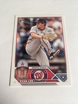 2023 Topps Evan Lee RC Rookie Series 1 #243 Washington Nationals NM ...