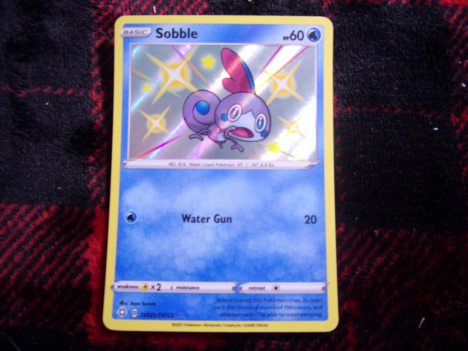 Sobble (Shiny) - SV025/SV122 Shining Fates Shiny Vault NM Pokemon TCG ...