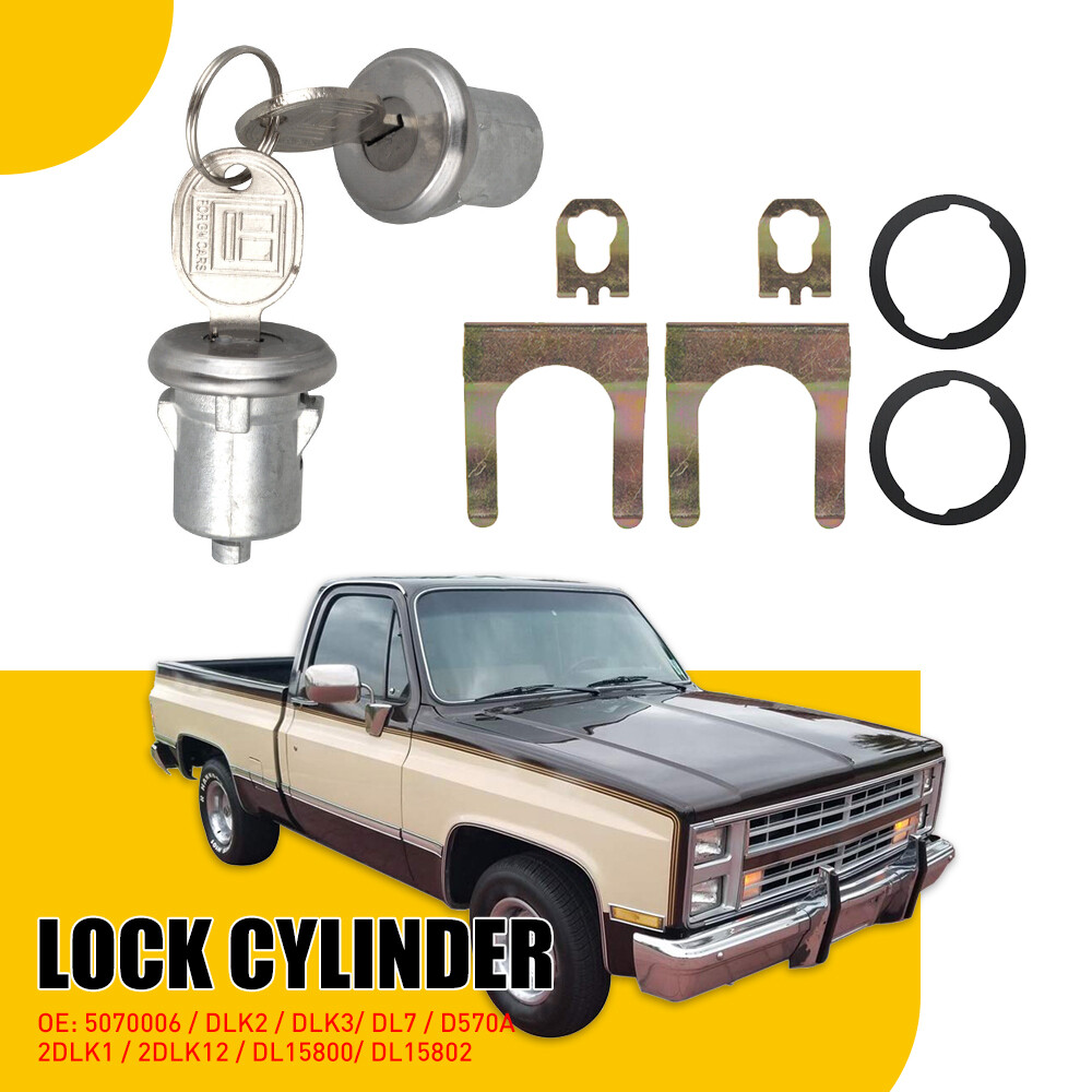 DLK2 Door Lock Cylinder w/ Keys Replacement for Chevy Truck C10 C20 C30 ...