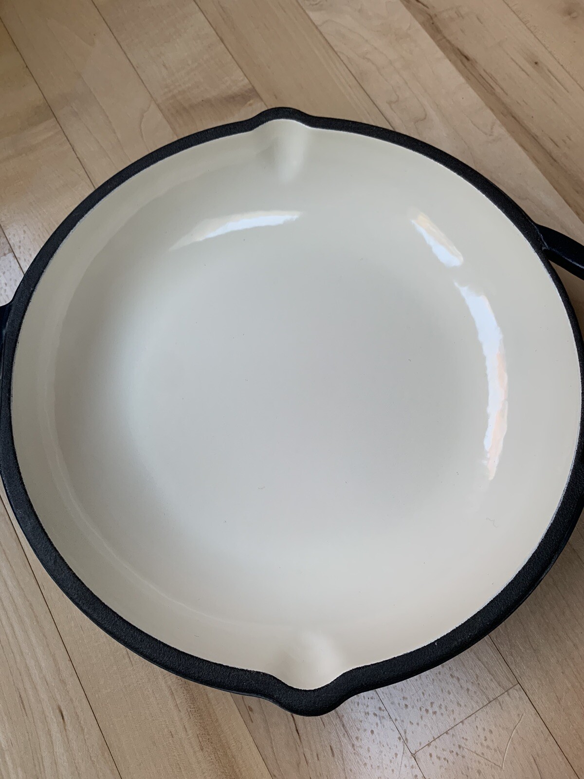 SABATIER 10 “ Enameled Coated Solid Cast Iron Frying Pan Skillet, Blue ...