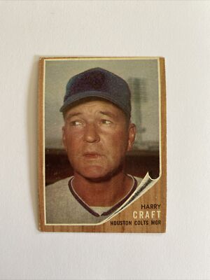 1962 Topps Baseball Harry Craft Houston Colts Card #12 | eBay