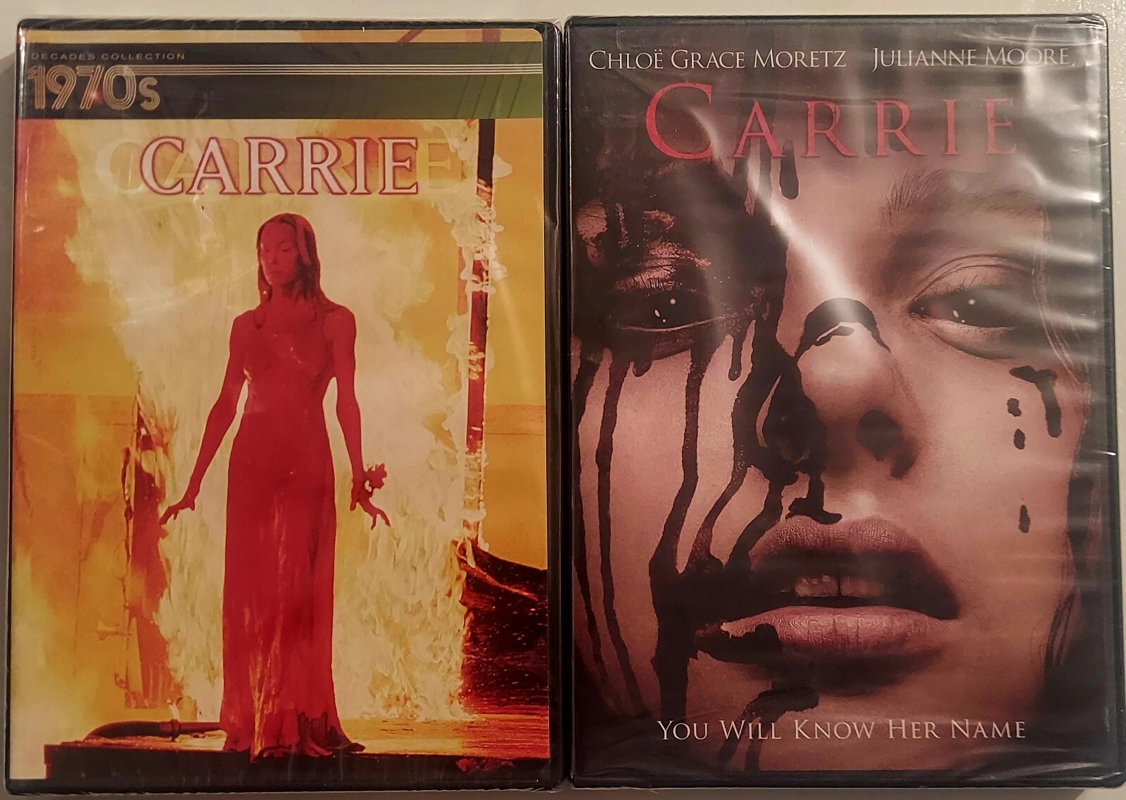 CARRIE (1976) + CARRIE (2013) DVDs BRAND NEW FACTORY SEALED FAST ...