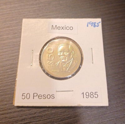 1985 MÉXICO 🇲🇽 FIFTY (50) PESOS COIN #0174 | eBay
