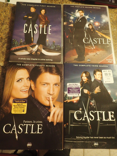 Castle DVD Series Lot Season 1-4 Nathan Fillion Stana Katic | eBay