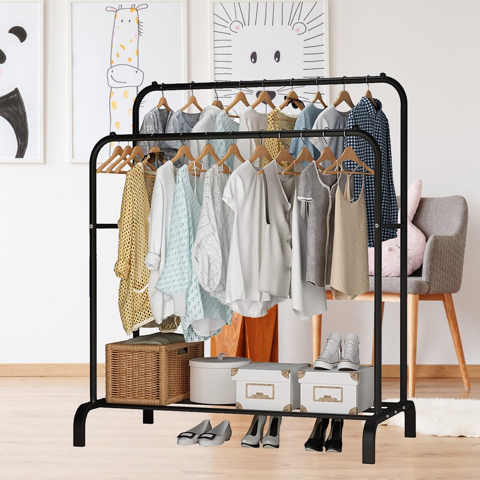 Commercial Garment Rack Heavy Duty Clothing Shelf Clothes Rack Closet ...