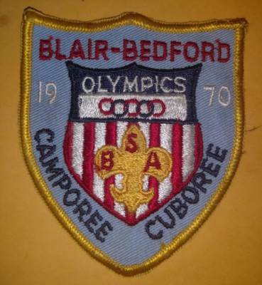 Vintage 1970 Blair Bedford Camporee Cuboree Patch Olympics Theme | eBay