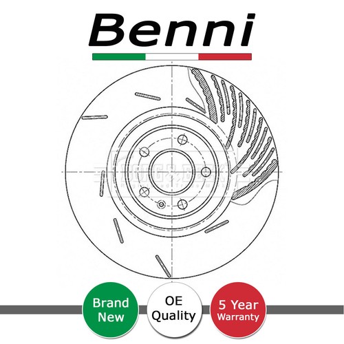 1x Brake Disc Front Left Benni Fits Porsche Macan 2014-2018 3.0 D ...