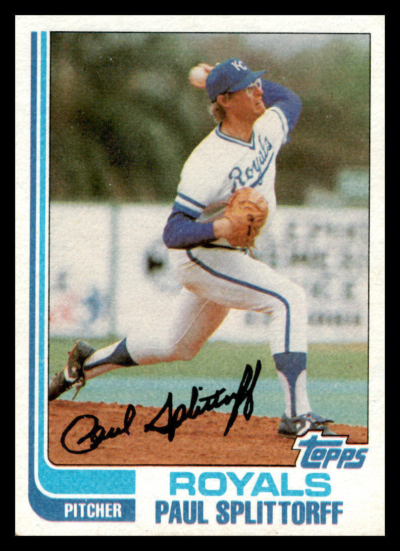 1982 Topps Paul Splittorff #759 Kansas City Royals | eBay