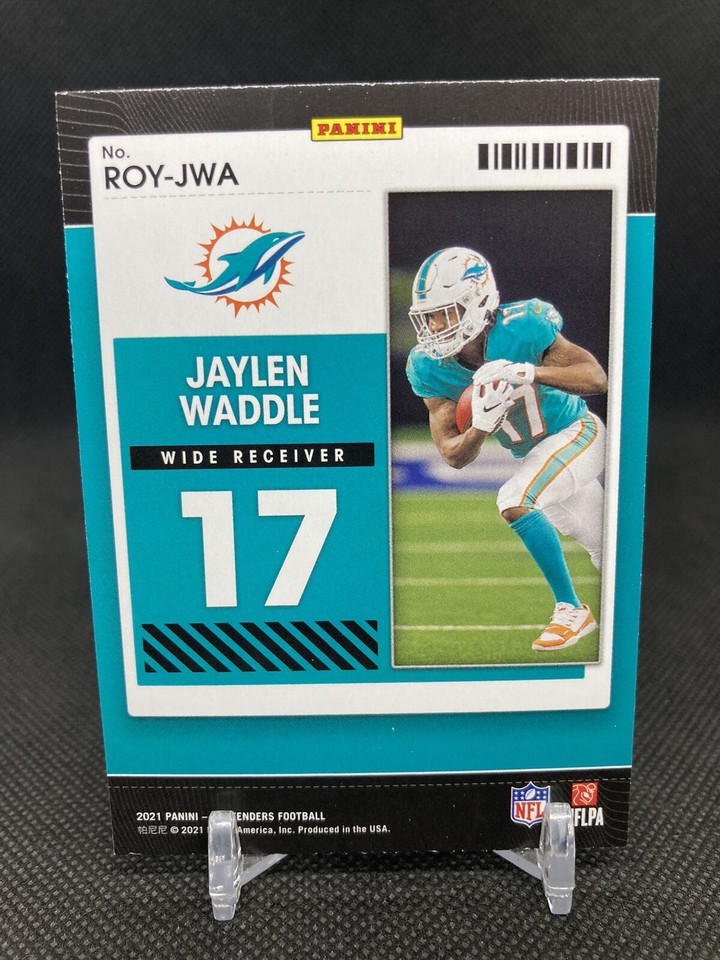 Jaylen Waddle 2021 Contenders Rookie Of The Year Rookie RC Miami ...