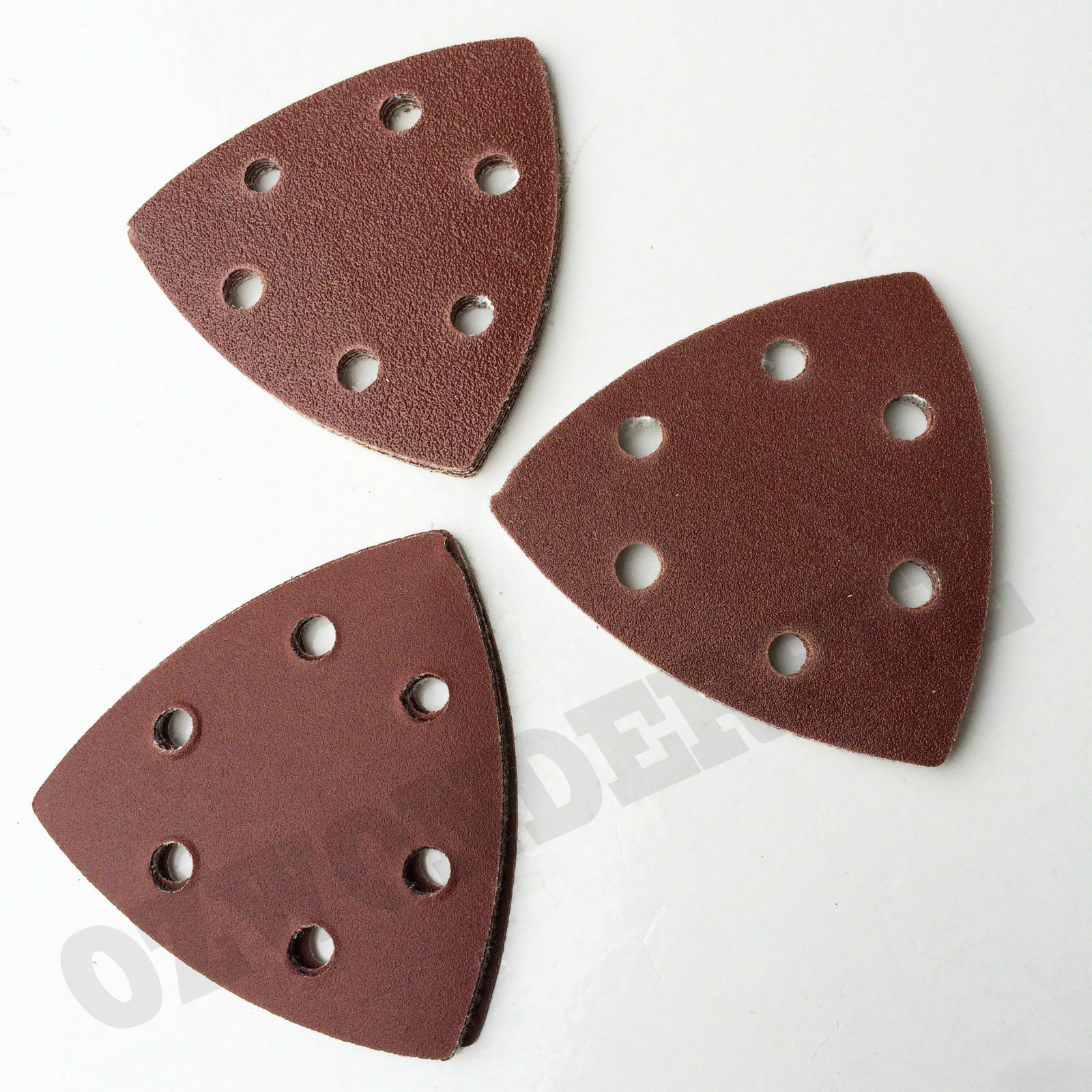 93mm 6 Holes Triangle Sanding Discs paper Pads 40 80 120 240 Grit ...