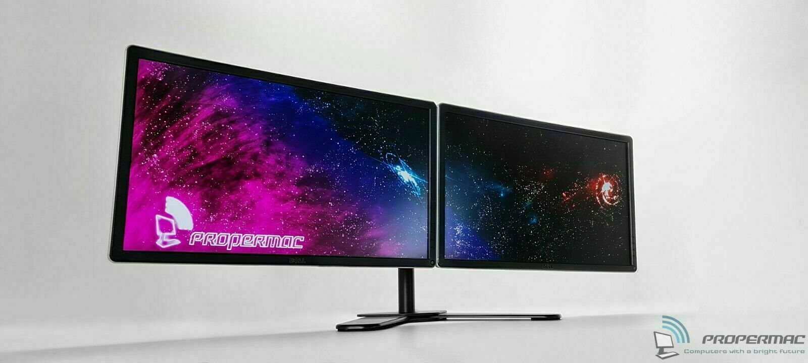 Dual Monitor Screen Setup 2x 22' FULL HD | Grelly UK