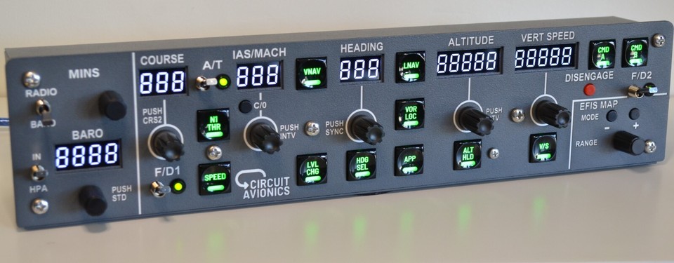 Flight Simulator Autopilot (MCP) with BARO MINS EFIS Map - FS2020 ...