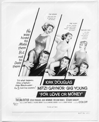 o19741 1963 orig photo Kirk Douglas, Mitzi Gaynor, Gig Young, Julie ...