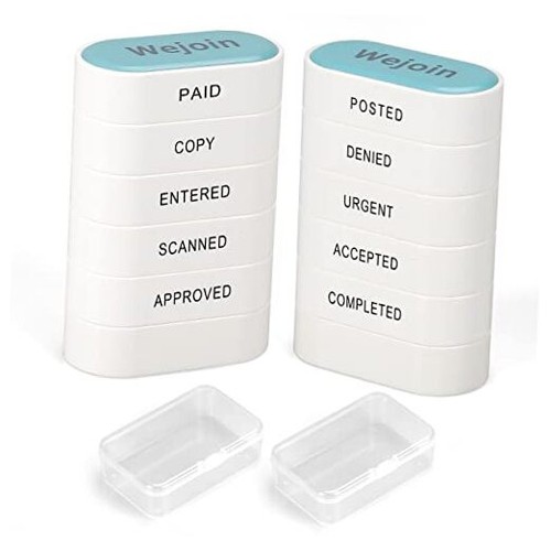 Office Stamps Set, Self Inking Stamps for Office Use Set, Pre-inked ...