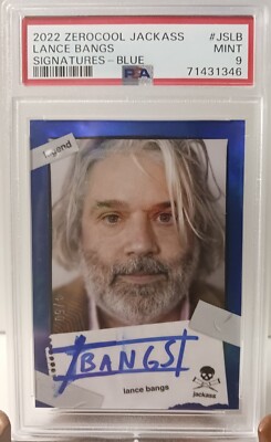 2022 Zerocool Jackass Cameraman Lance Bangs Blue Auto /50 #JSLB PSA 9 ...