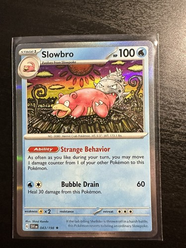 Pokémon TCG Slowbro Scarlet & Violet Base Set 043/198 Holo Holo Rare | eBay