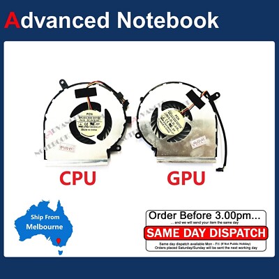 MSI MS-16J2 MS-16J1 MS-16J5 MS-1792 MS-1795 MS-1791 CPU+GPU Fan ...